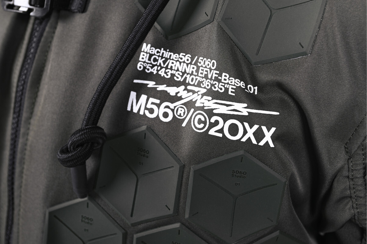 Men's Green OLV Jacket Hoodie Bomber Full Zip Techwear Machine56 B/TYPE ...