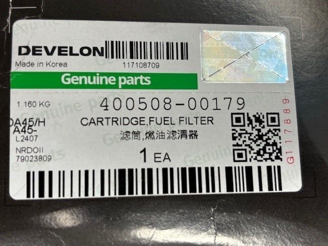 DEVELON DOOSAN FUEL FILTER CARTRIDGE, 400508-00179 | eBay