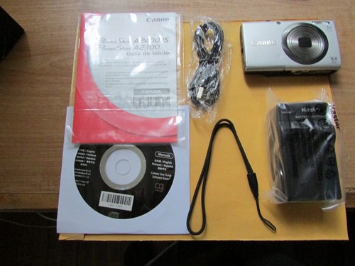 CANON POWERSHOT ELPH A 2300 16 MP DIGITAL CAMERA in silver/black color ...