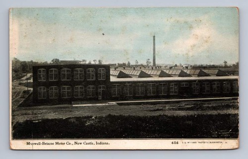 Maxwell-Briscoe Motor Co NEW CASTLE Indiana Antique CU Williams Car ...