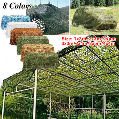 Heavy Duty Army Camouflage Netting Cover Hunting Shooting Woodland ...
