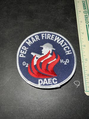 Vntg Obsolete Fire Department Patch Per Mat Firewatch DAEC Iowa | eBay