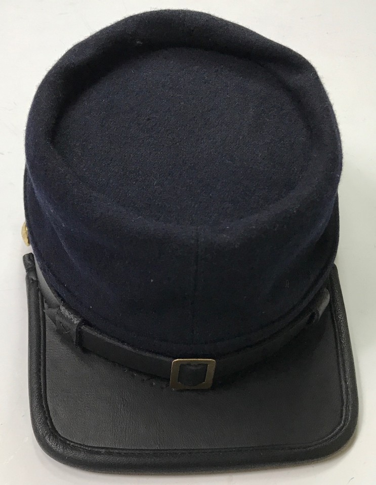 CIVIL WAR US UNION INFANTRY NAVY BLUE WOOL KEPI FORAGE CAP HAT-2XLARGE ...