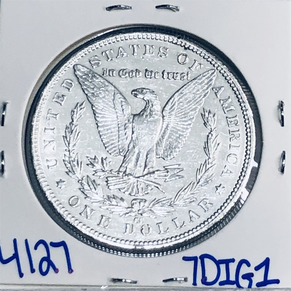 1883 CC MORGAN SILVER DOLLAR AUTHENTIC HI GRADE U.S.MINT COIN RARE KEY ...