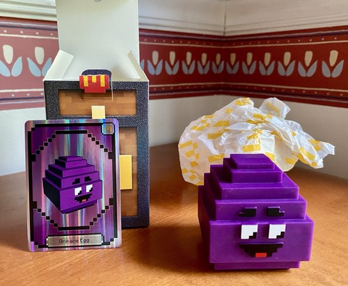 Minecraft McDonald’s Grimace Egg, Complete, New, with Unused Code | eBay