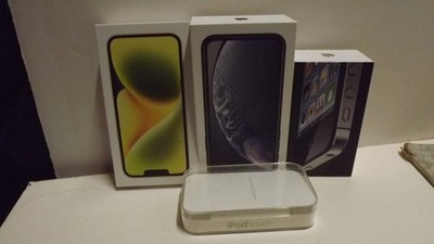 Apple iPhone Empty Boxes, IPhone 4, XR, 14 and IPod Box Some Apple ...