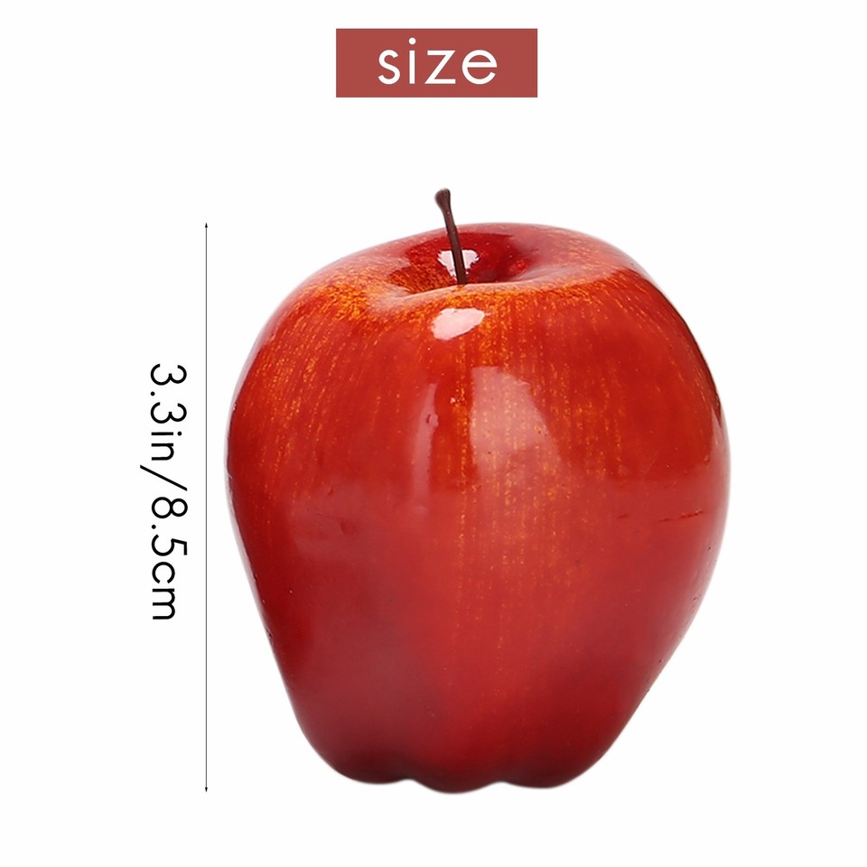 12Pcs Artificial Red Delicious Fruit for Kitchen Home Foods Decor8871 ...