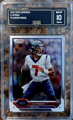 2023 TOPPS COMPOSITE🏈C.J.STROUD#2 TOPPS GALLERY (R/C) GMA Gem Mint 10 📈 ...