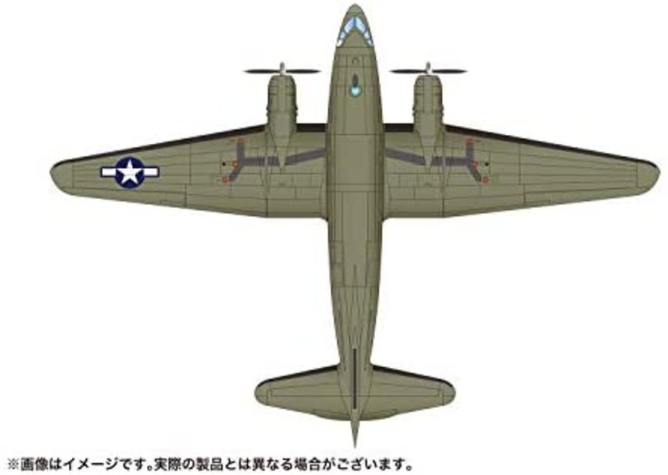 PLATZ 1/144 U.S.Army Cargo Airplane C-46D Commando USAAF Model Kit PD ...