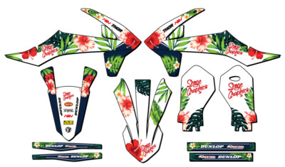 2021-2023 MC-E 5 TROPIC White Senge Graphics Kit Compatible with GASGAS ...