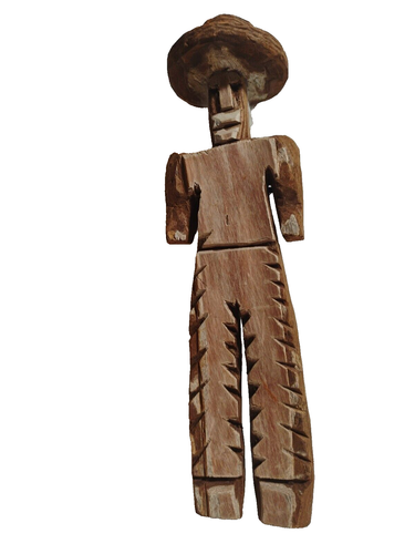 TARAHUMARA Indian Bark Spirit Dolls Primitive Hand Carved Wood Folk Art ...