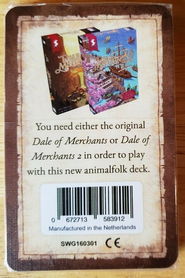 DALE OF MERCHANTS Board Game SYSTEMATIC EURASIAN BEAVERS Expansion ...