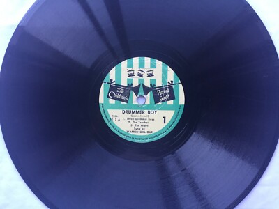 Kiddie Record 78rpm “Drummer Boy” The Children's Record Guild #CRG-1015 ...