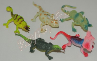 10 plastic full colour lizards lizard reptile Party bag toy FREE POST ...