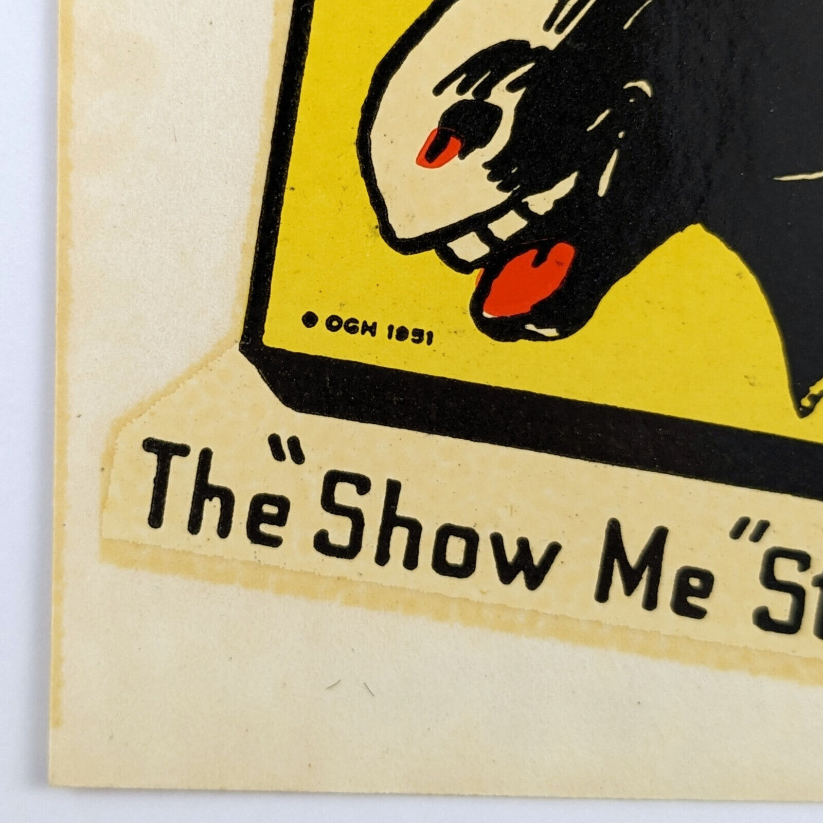 Vintage Window Transfer Decal Missouri The Show Me State Ozark Gift ...
