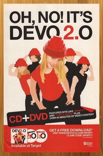 2006 Devo 2.0 Dev2.O Vintage Print Ad/Poster Album CD LP Target Promo ...