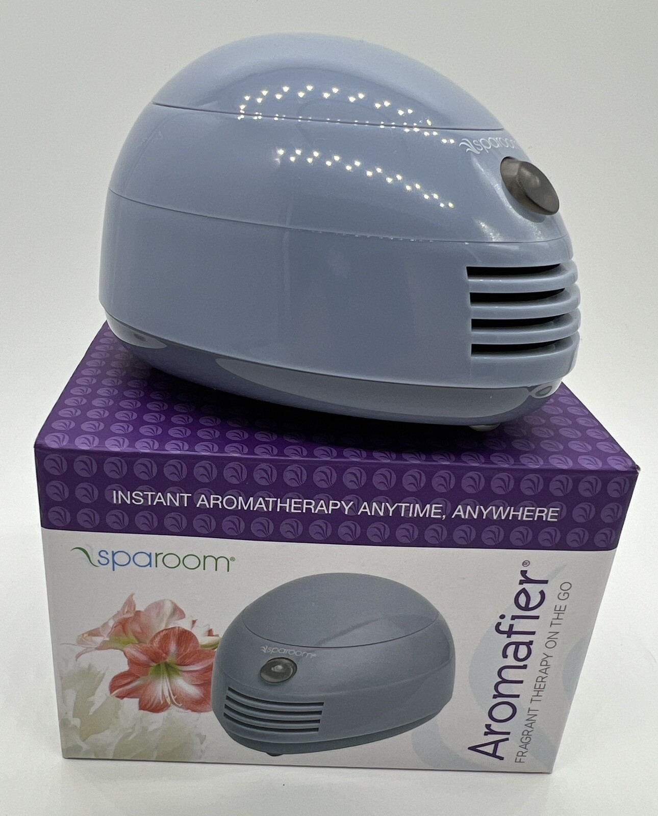 Sparoom Aromafier Personal Fan Diffuser Periwinkle Battery & USB New | eBay