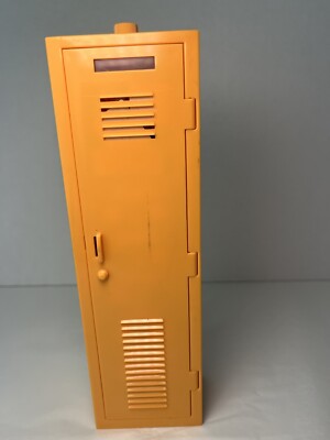 Vintage 1999 Barbie Hidden Messages Yellow School Locker Barbie | eBay