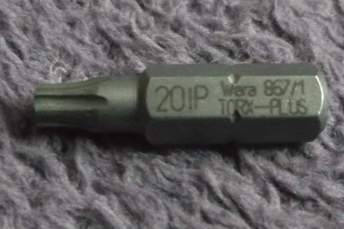 Wera Torx Plus IP 20 By 25mm Screwdriver Bit 20IP IP20 Star 867/1 Z ...