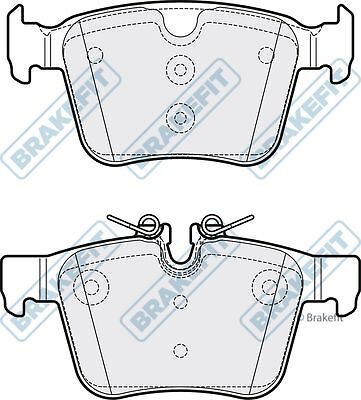 APEC BLUE Rear Brake Pad Set for Jaguar XF 2.0 Litre July 2017 to ...