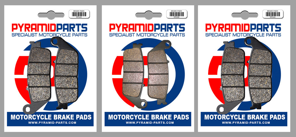 Front & Rear Brake Pads for Honda GL1500 Valkyrie CV/CW/CX (F6C) 97-03 ...