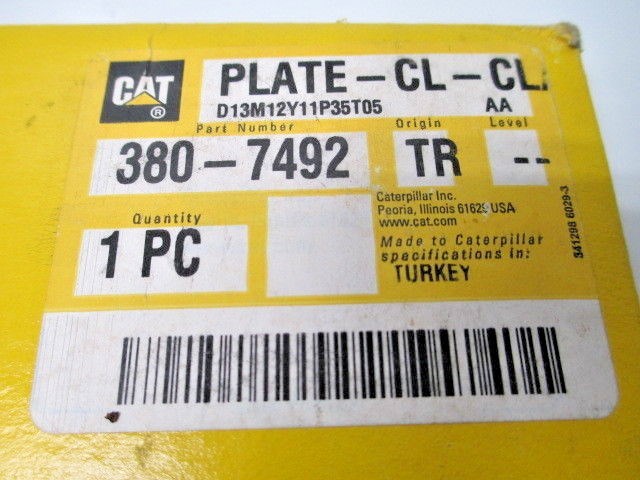 Ship Caterpillar OEM Plate 6y-5692 Heavy Equipment 6y5692 for sale ...