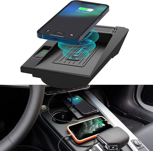For 2018-2024 Audi A4 A5 S4 S5 Wireless Charger Cell Phone Qi Charging ...