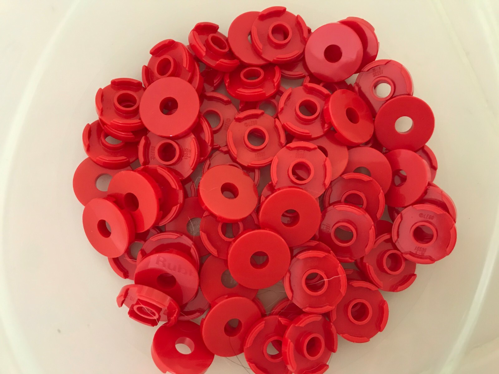 LEGO-NEW-#15535-RED- TILE ROUND 2 X 2 WITH HOLE-25 PIECES | eBay
