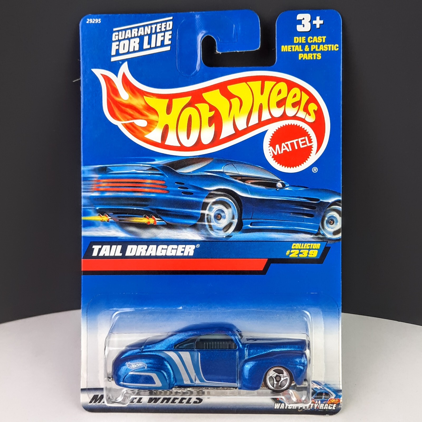 Hot Wheels #239 Tail Dragger Blue 2000 Mainline 3SP Wheels Blue/White ...