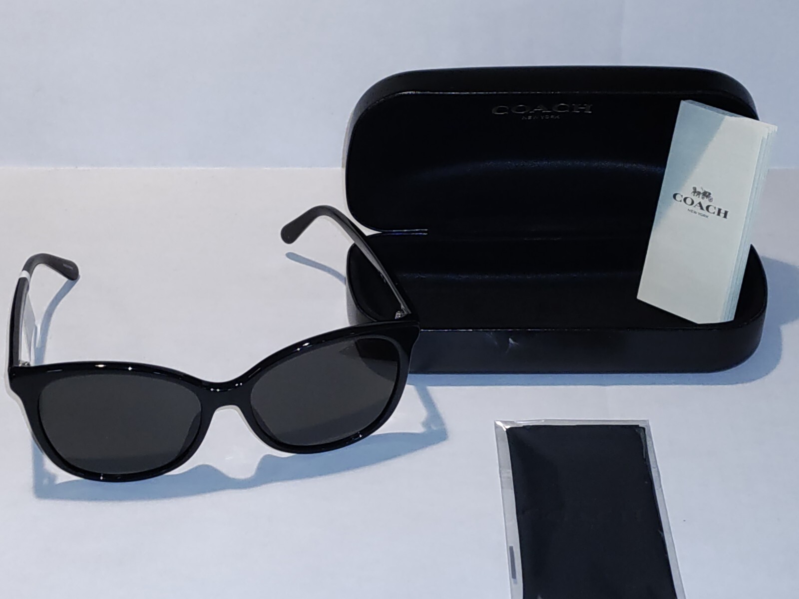 Coach Hc8271u 500287 Black Dark Grey 57 Mm Women's Sunglasses for sale ...