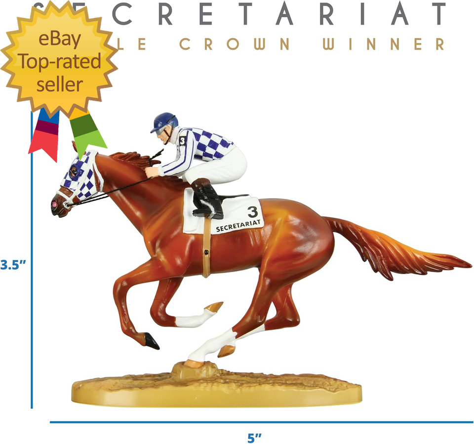 Horses Secretariat 50Th Anniversary Figurine Limited Edition Horse Toy ...