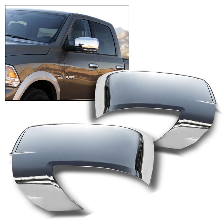 For 2009-2012 Dodge Ram Chrome Mirror Covers W/ Turn Signal (NOT for ...