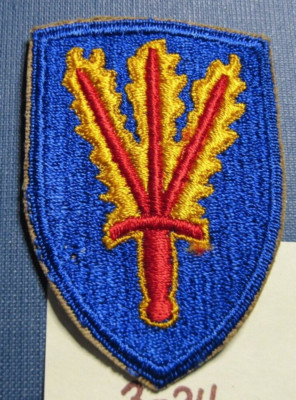 US Army shoulder color 166th REGIMENTAL COMBAT TEAM RCT color cut edge ...
