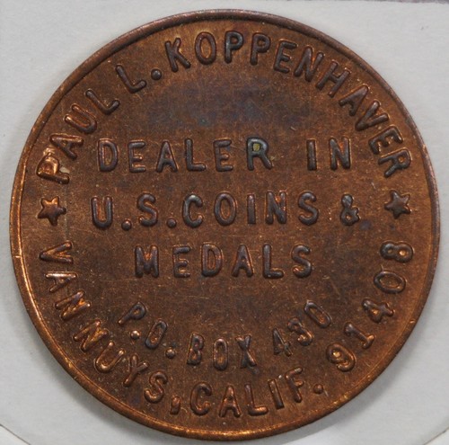 1976 Paul L. Koppenhaver Dealer in Coins & Medals Van Nuys CA ...