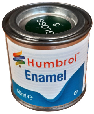 HUMBROL Enamel Model Paint No 3 BRUNSWICK GREEN GLOSS 50ml AQ0040 ...