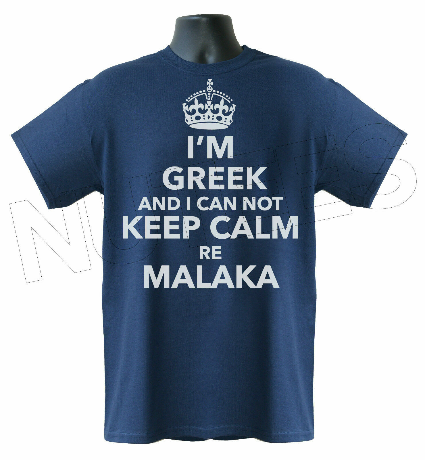 I'm Greek I Can Not Keep Calm Re Malaka Funny Men Ladies Kids T-Shirt ...