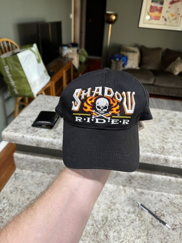 Vintage Shadow Rider SnapBack Hat Cap Skull Flames Johnny Blaze Biker ...