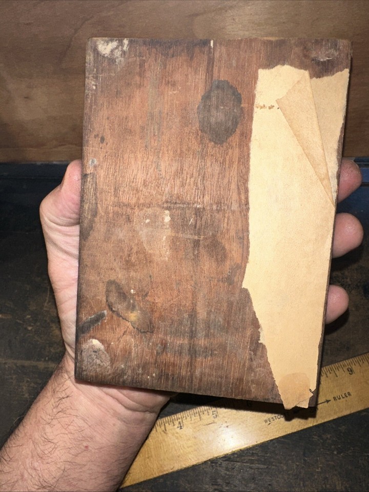 Printing Block ( Man, Ship Captain?? ) Heroic Pose. Copper Face Block ...