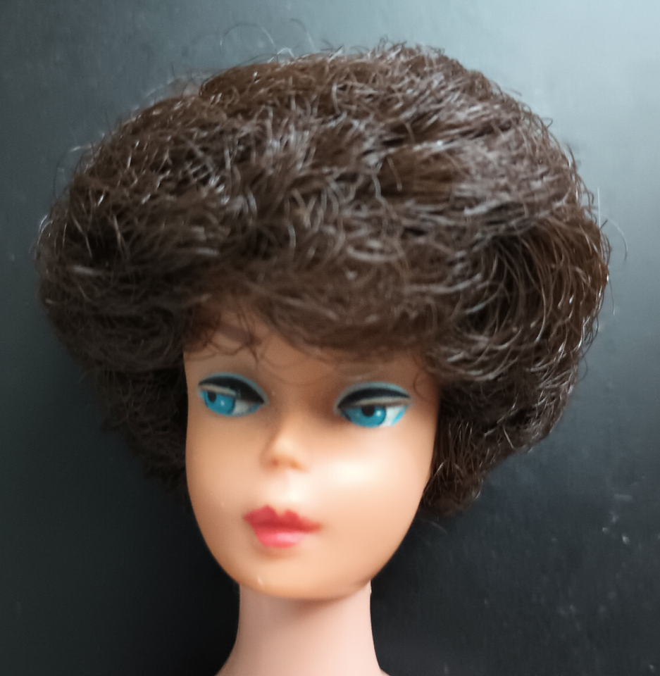 VTG BARBIE BUBBLE CUT DOLL BRUNETTE STRAIGHT LEGS JAPAN | eBay