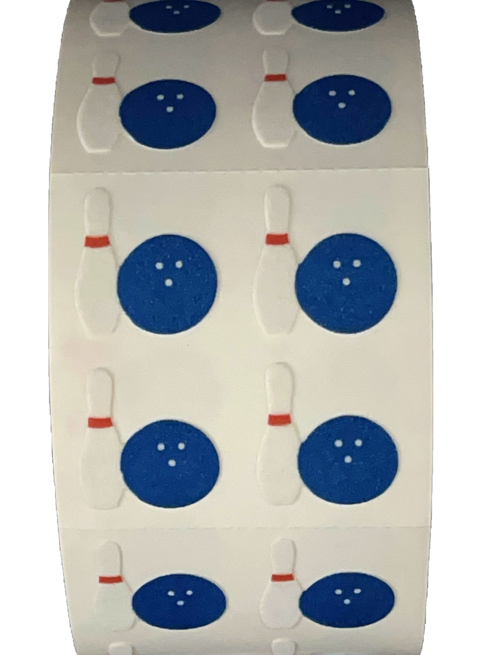 400 Bowling Stickers in roll of 100 modules (2"x2"), each sticker 1.00 ...
