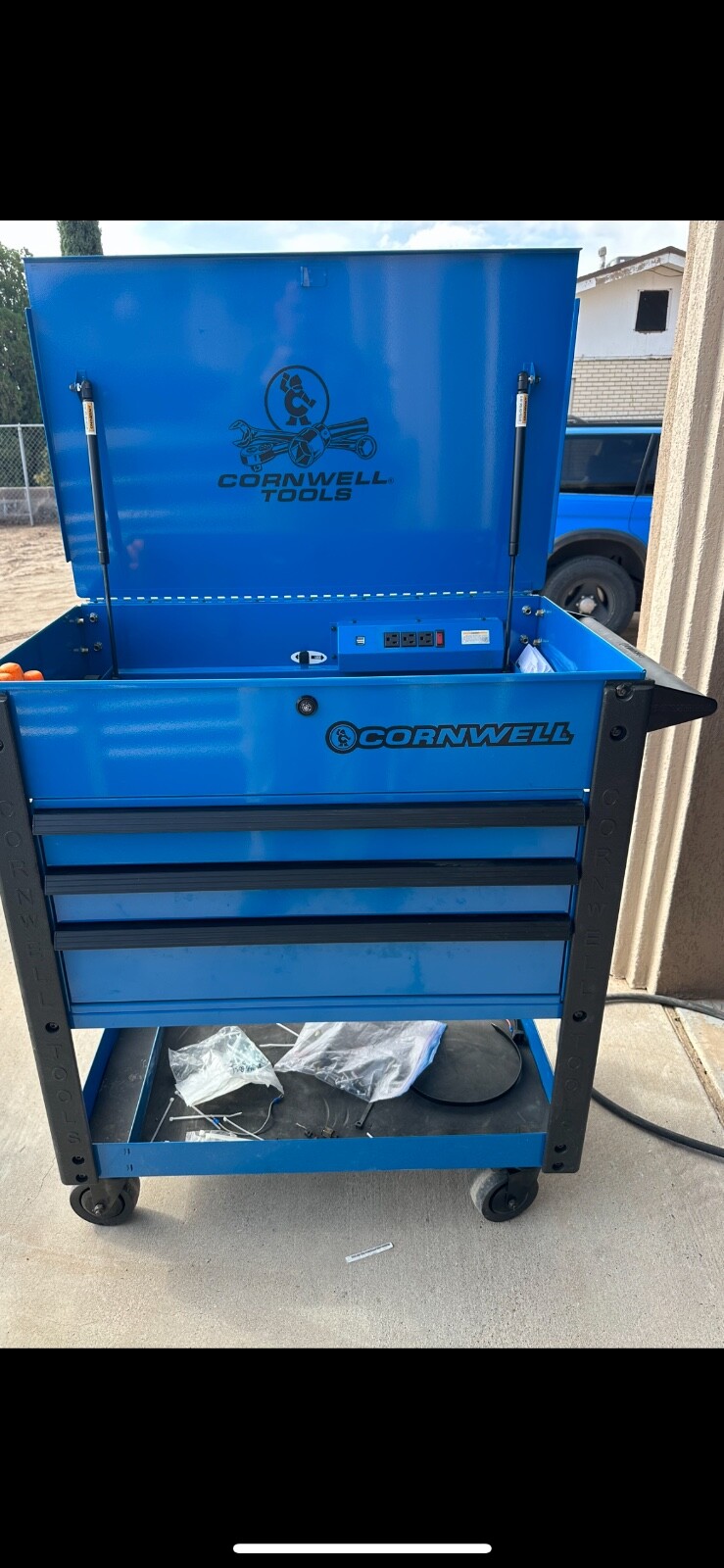Cornwell Blue Service Cart | eBay