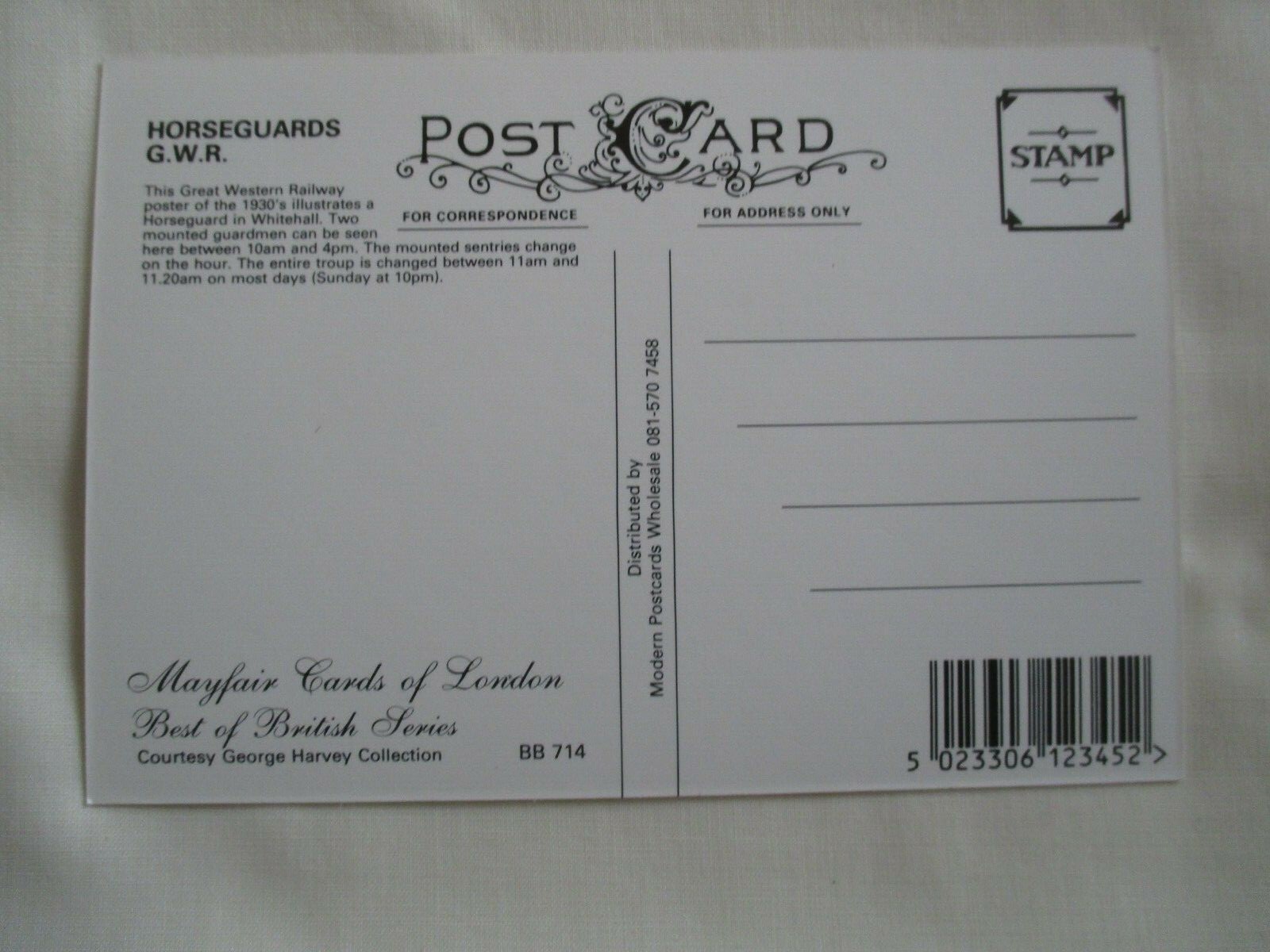 COLOUR VINTAGE MAYFAIR CARDS OF LONDON ," LONDON , HEART OF THE EMPIRE ...