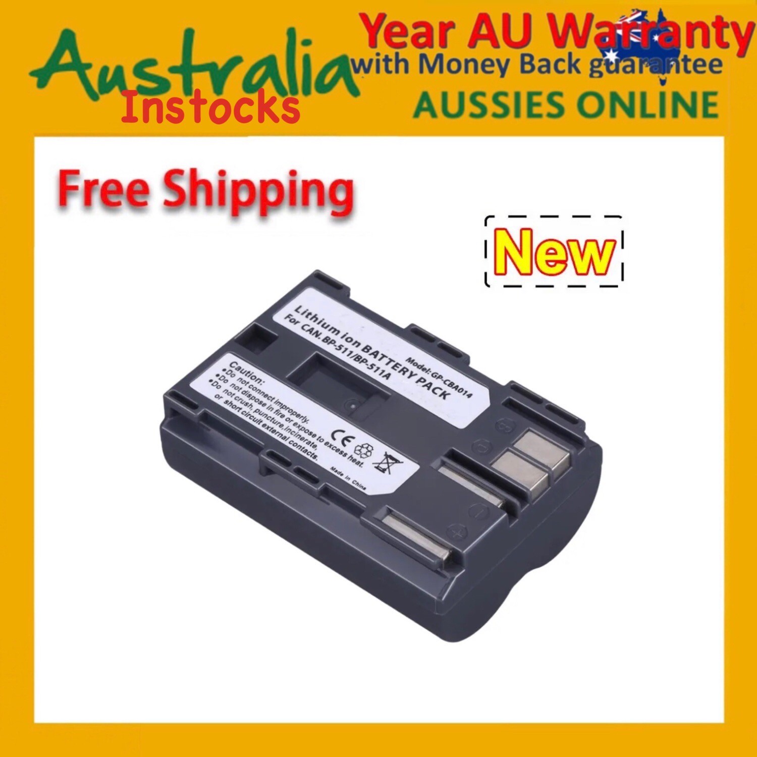 Battery BP511 BP-511A For Canon MV700 MV700i MV730i MV750i MVX100i ...