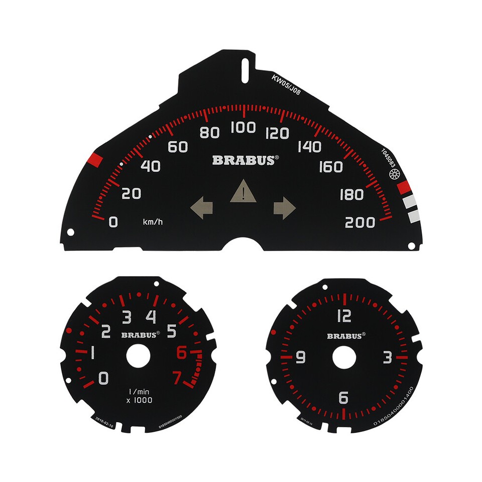 Speedometer Disc 200 km/H for Smart Fortwo 451 Passion Brabus Xclusive ...