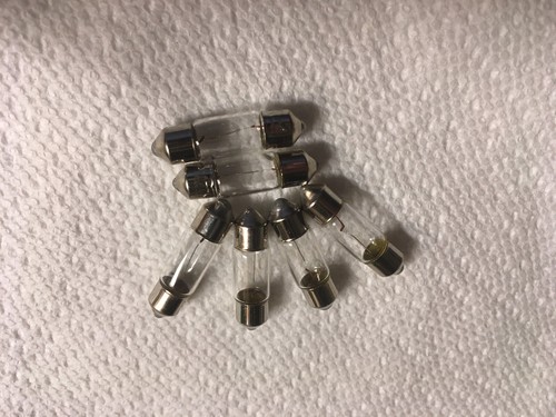 (6) FESTOON 12V-13V INCANDESCENT ORIGINAL LAMPS -DIAL & METER DE3022 ...