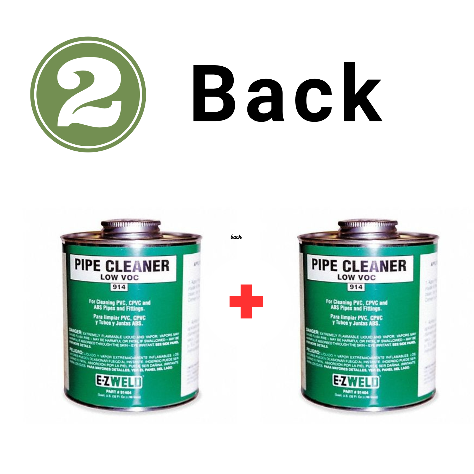 Cleaner, 16 Oz, Clear, PVC, CPVC, ABS- 2 back | eBay