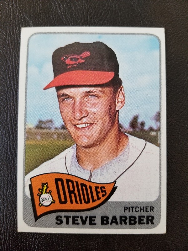 STEVE BARBER 1965 TOPPS BASEBALL CARD # 113 BALTIMORE ORIOLES | eBay