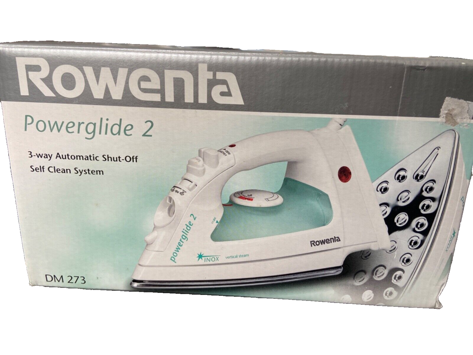 Rowenta Powerglide 2 Vertical Steam Iron DM-273 Stainless Steel ...