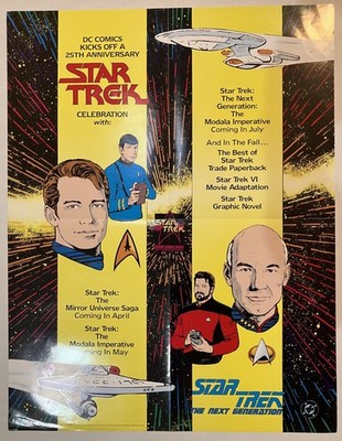 Star Trek 1991 DC Comics Next Generation Store Display Poster | eBay