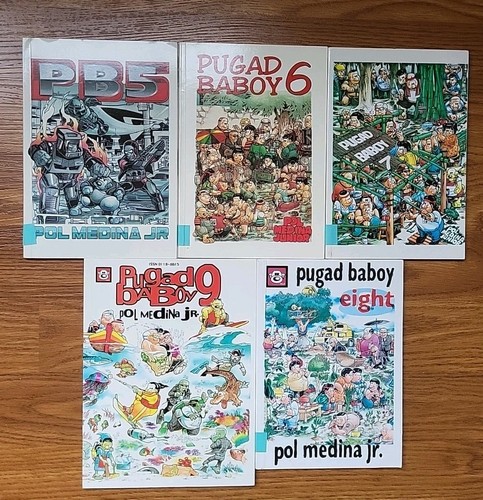 Lot of 5 Pugad Baboy #5 #6, #7, #8, #9 Pol Medina Jr. Filipino/Tagalog ...
